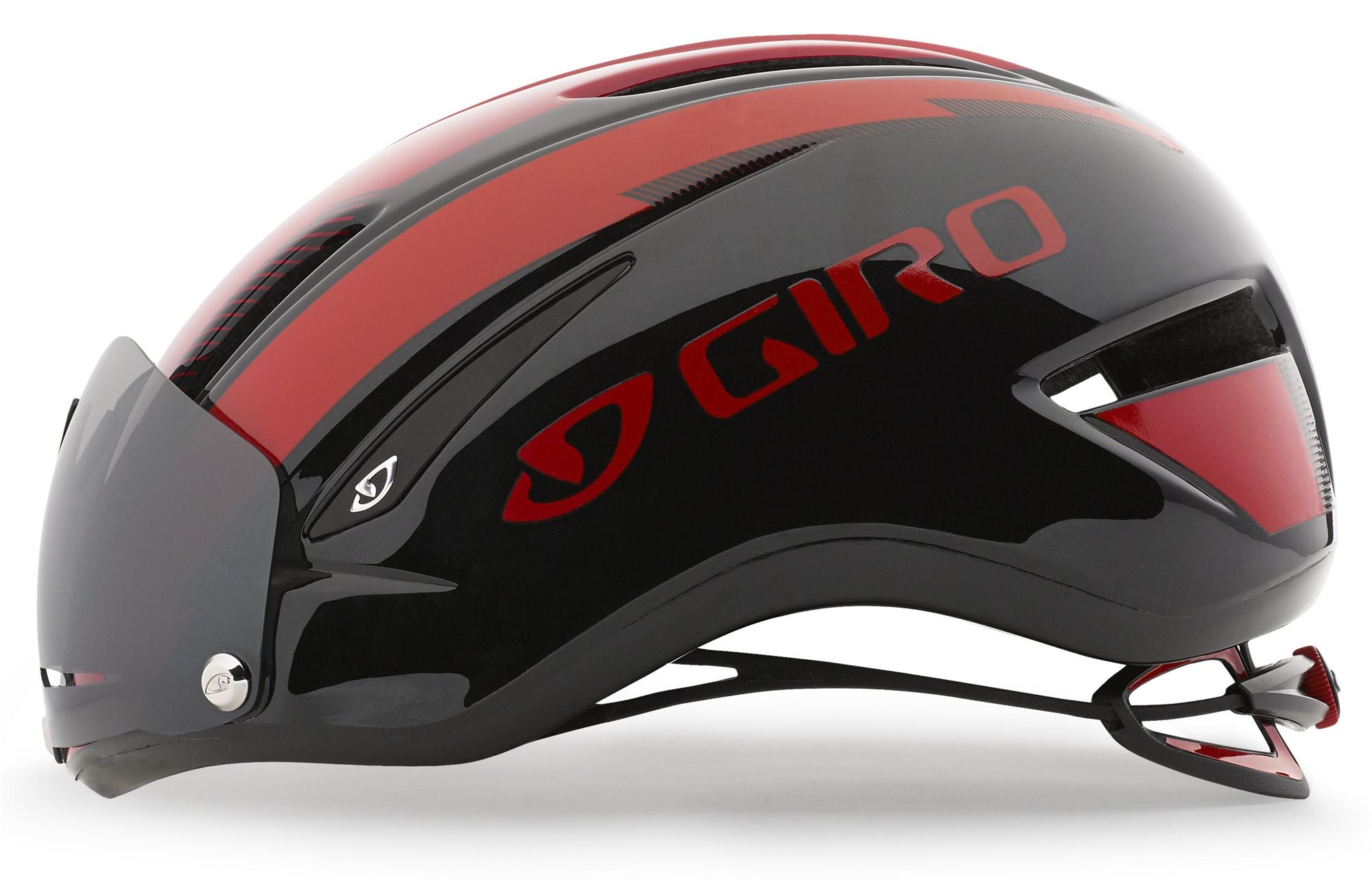 Giro Air Attack Shield Road Helmet - Red-Black – Cambria Bike