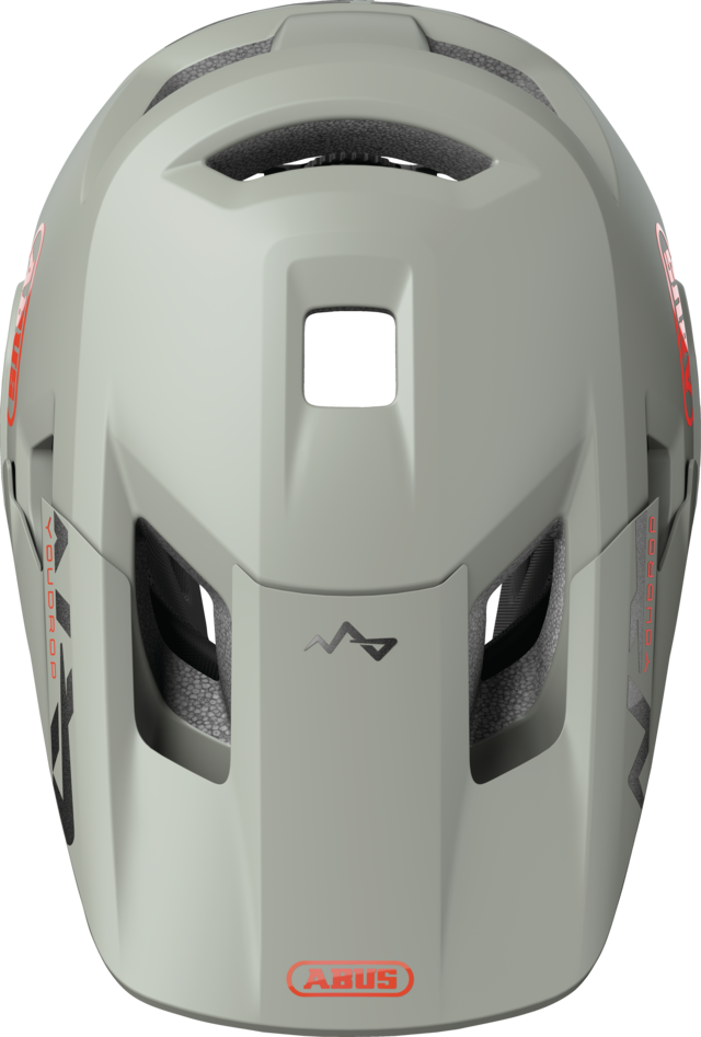 Abus Youdrop Full Face Kids Helmet - Chalk Gray - Cambria Bike