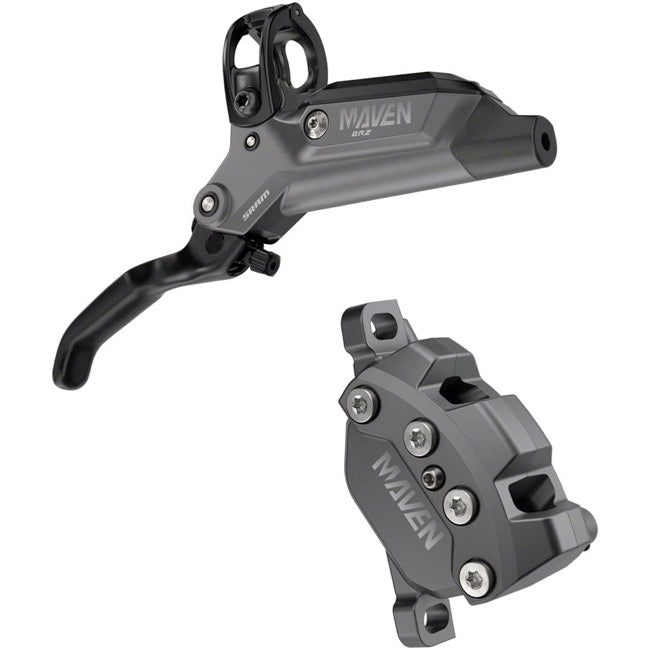 SRAM Maven Bronze Stealth 4-Piston Disc Brake and Lever - Front - Dark ...
