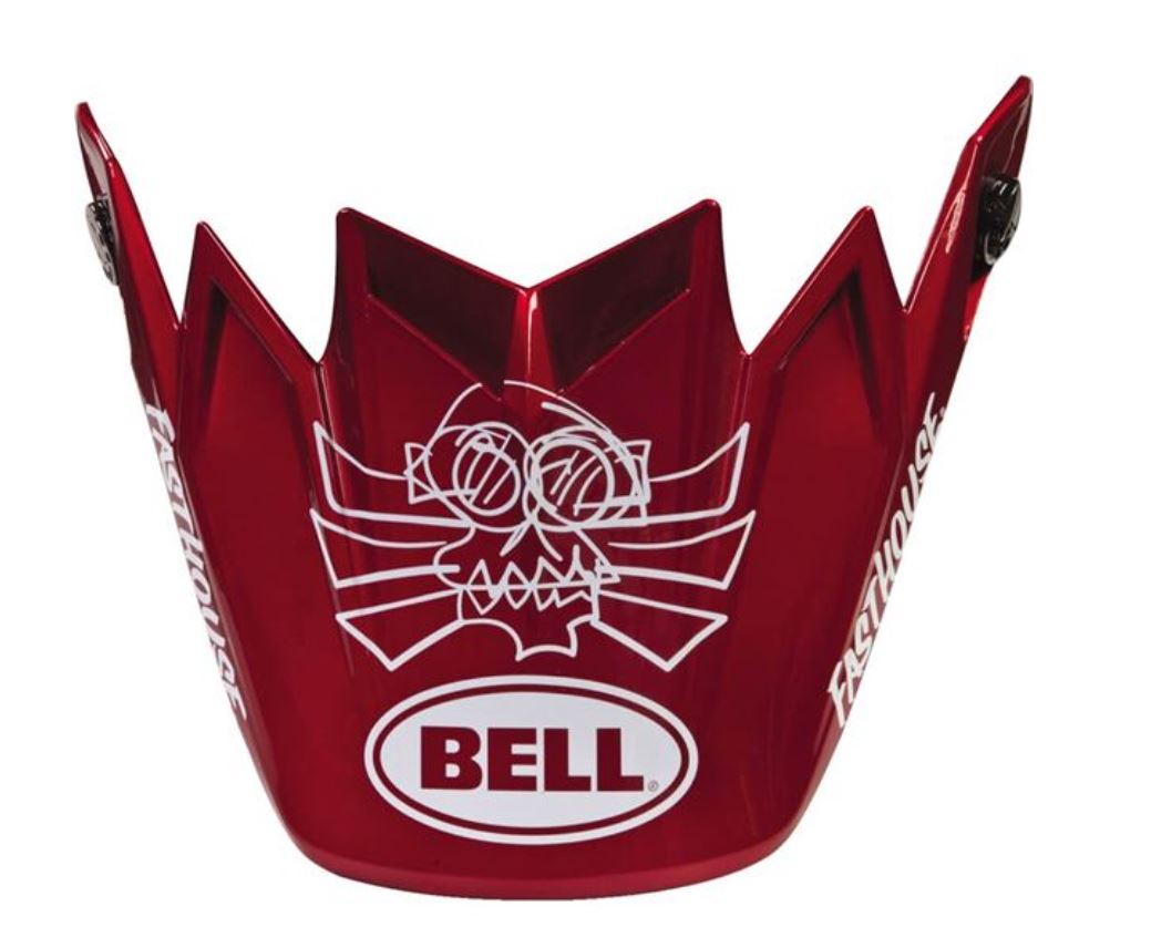Bell Moto-9 Flex Replacement Visor - Fasthouse Day In The Dirt - Red-N ...