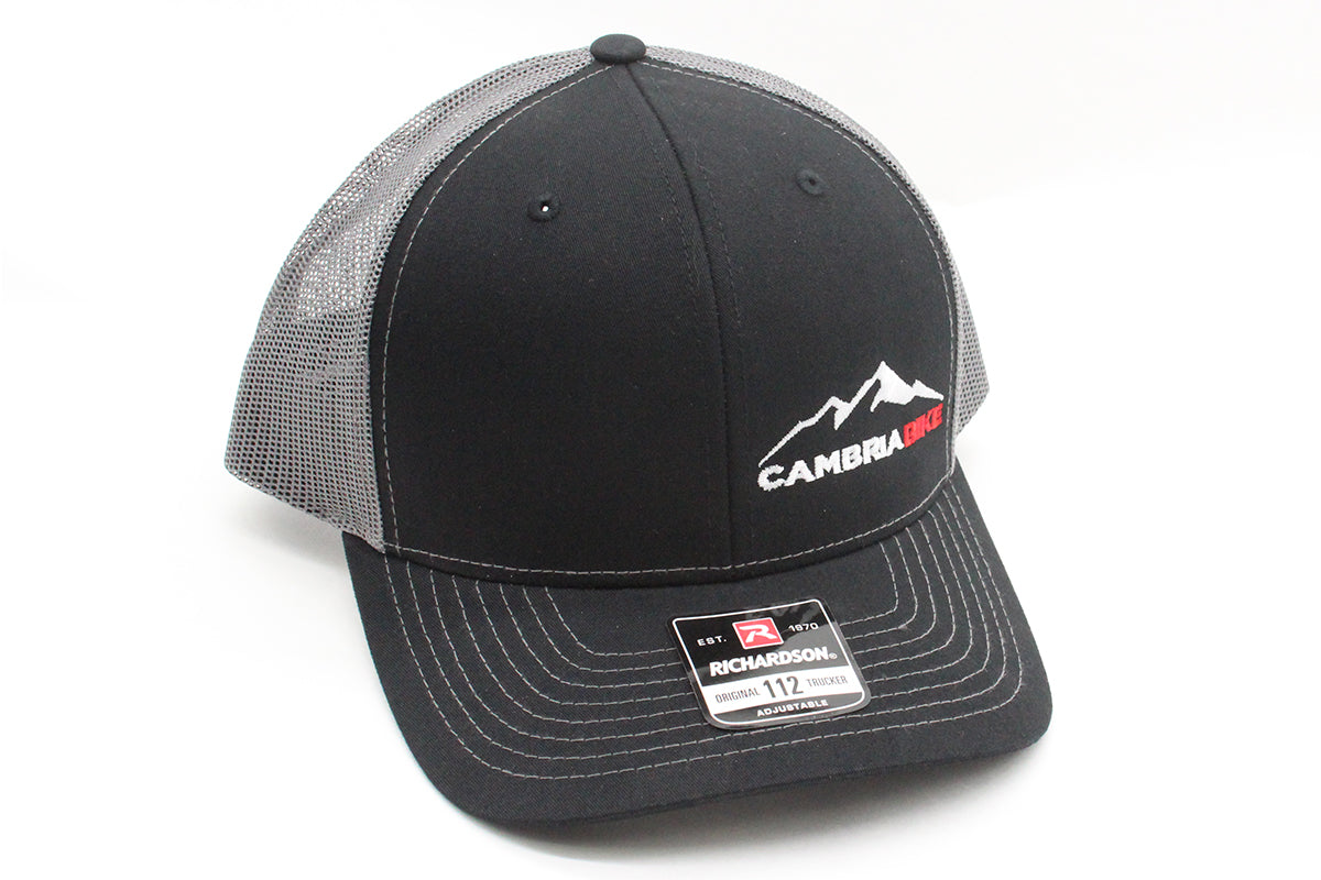 CBO Logo Snapback Hat - Black-Gray – Cambria Bike