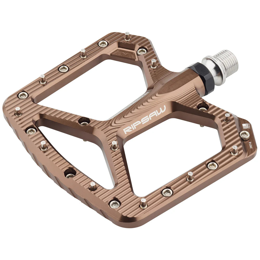Wolf Tooth Components Ripsaw Aluminum Flat Pedals - Espresso – Cambria Bike