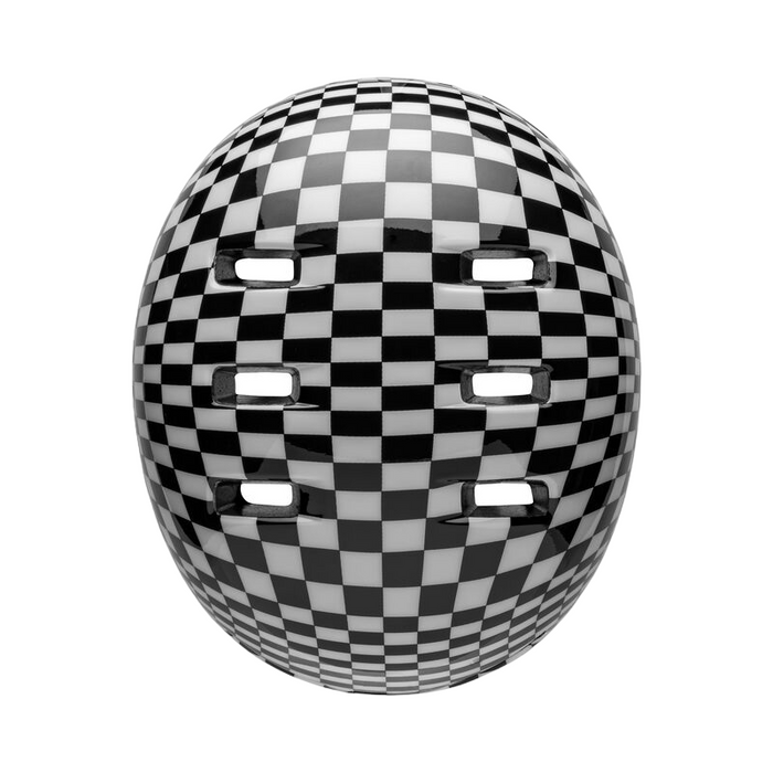 Bell Lil Ripper Child Helmet - Checkers - Matt Black-White - Cambria Bike