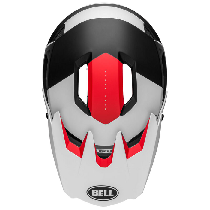 Bell Sanction 2 DLX MIPS Full Face Helmet - Deft - Matt Black-White ...