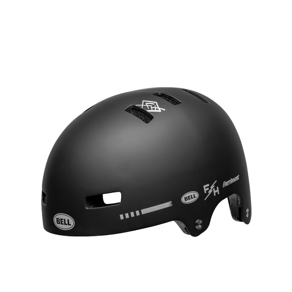 Bell Span BMX Helmet - Fasthouse - Matt Black-White - Cambria Bike