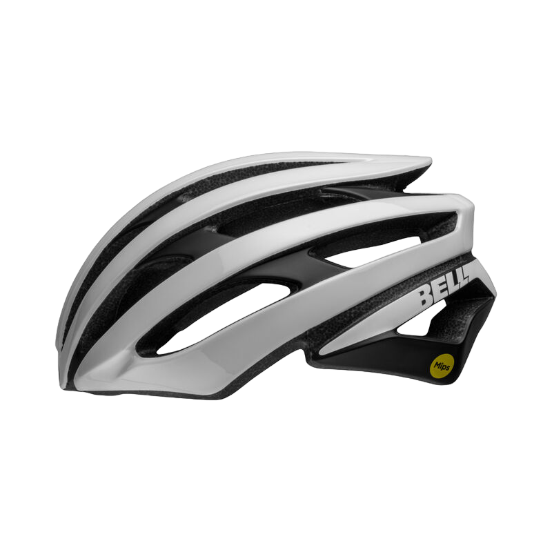 Bell Stratus MIPS Road Helmet - Matt Gloss White-Black - Cambria Bike