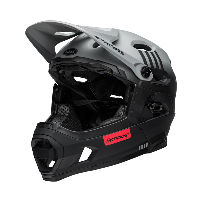 Bell Super DH Spherical Full Face Helmet - Fasthouse - Matt Gray-Black ...