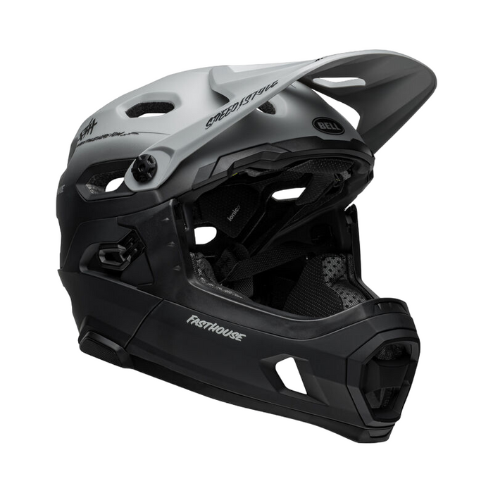 Bell Super DH Spherical Full Face Helmet - Fasthouse - Matt Gray-Black ...