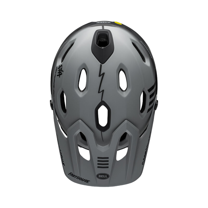 Bell Super DH Spherical Full Face Helmet - Fasthouse - Matt Gray-Black ...