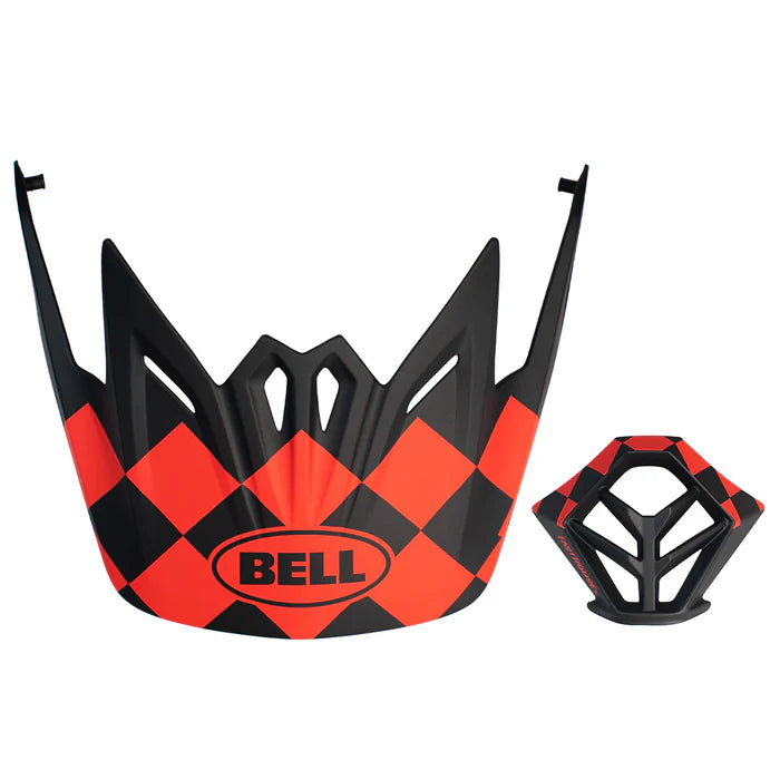Bell Full-9 Replacement Visor Combo Kit - Fasthouse Checkers - Matte R ...