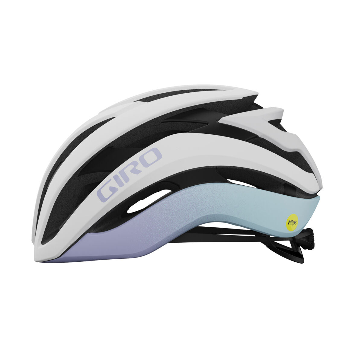 Giro Cielo MIPS Road Helmet - Matt White-Light Lilac Fade - Cambria Bike