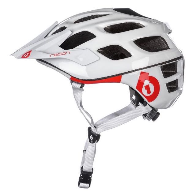 661 Recon MTB Helmet - White-Red - Cambria Bike