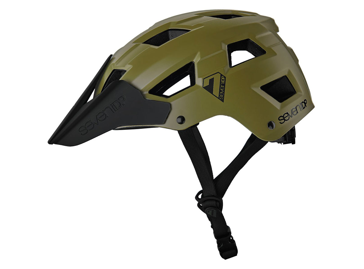 7 iDP M5 MTB Helmet - Army Green - Cambria Bike