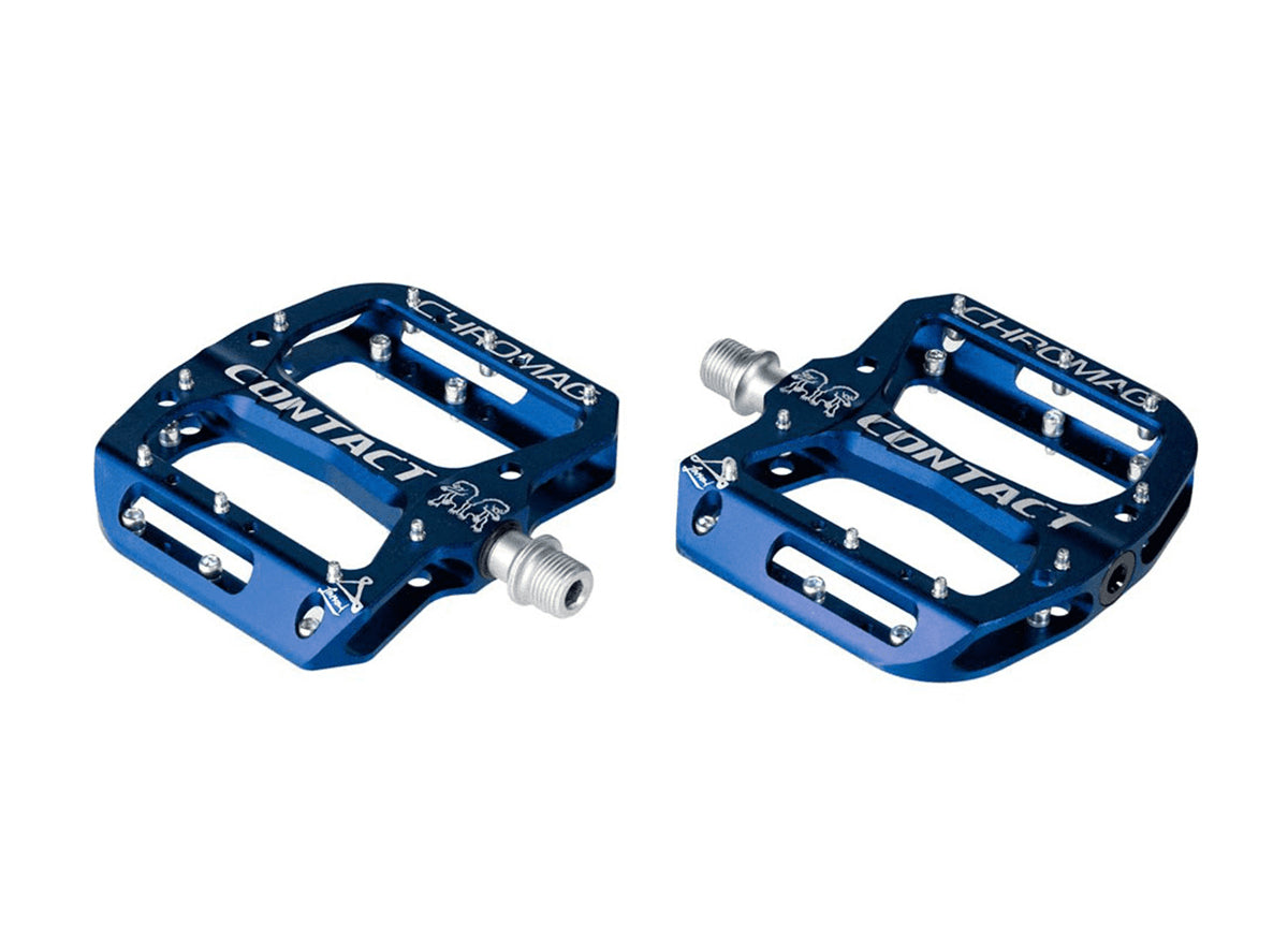 Chromag Contact Platform Pedals - Dark Blue – Cambria Bike