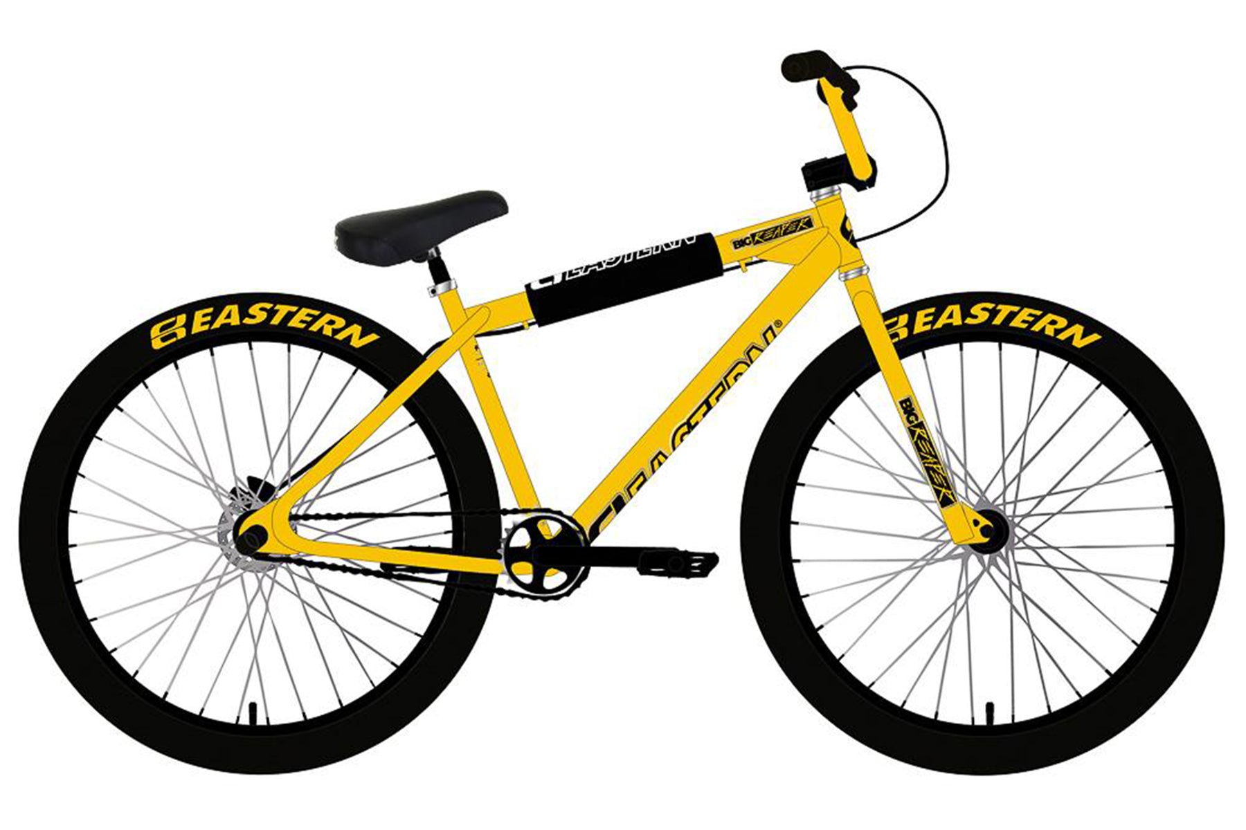 Eastern Big Reaper LTD 26" BMX Cruiser - Yellow - Cambria Bike