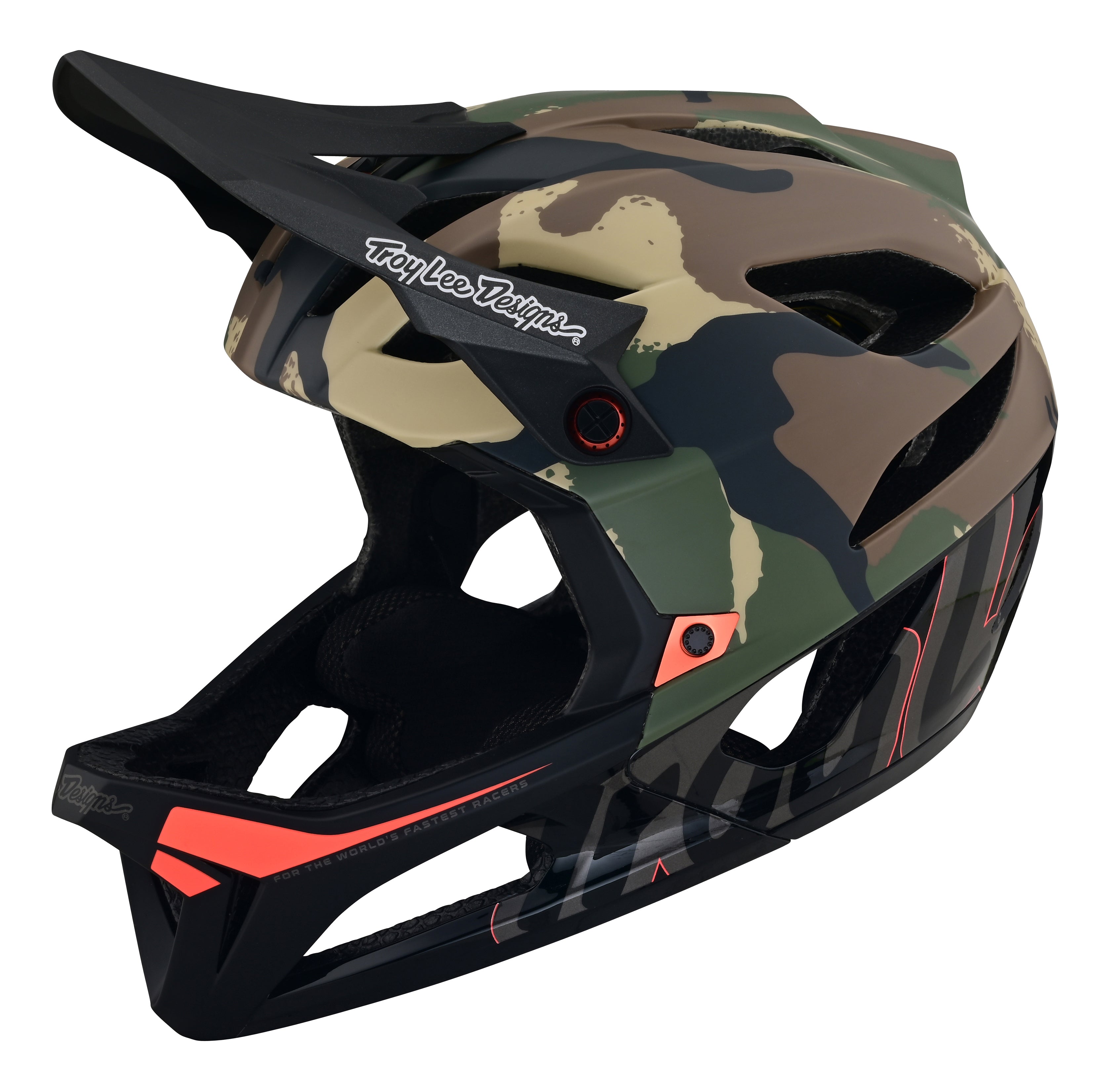 Troy Lee Designs Stage Full Face Helmet with MIPS - Signature Camo - A ...