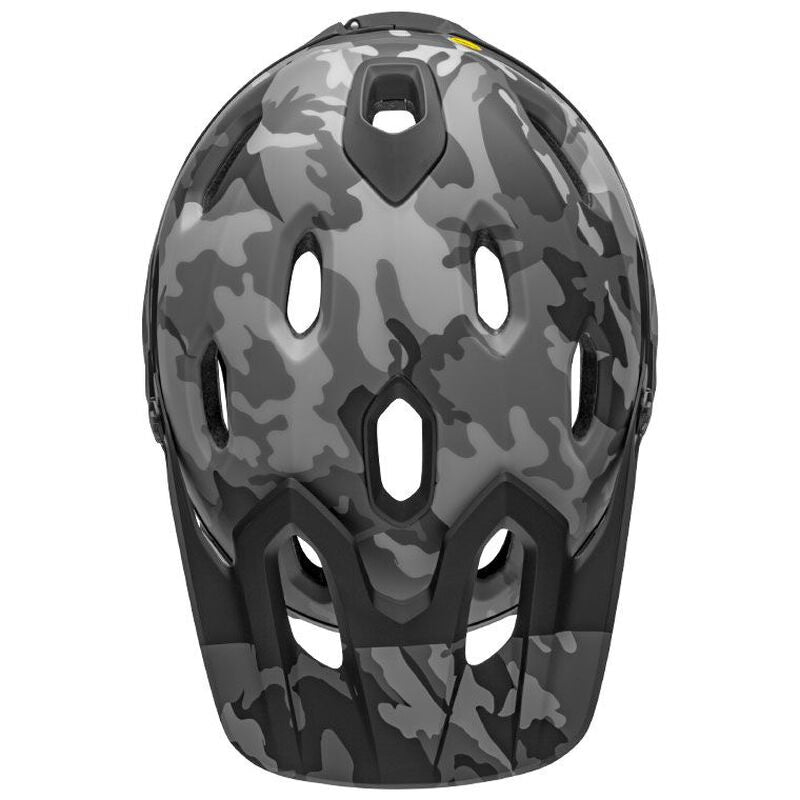 Bell Super DH Spherical Full Face Helmet - Matt Gloss Black-Camo ...