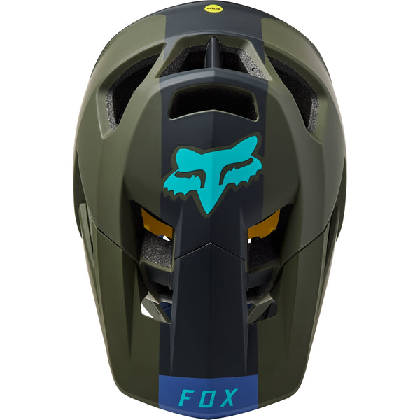 Fox Racing ProFrame Full Face Helmet - Blocked - Olive Green - Cambria Bike